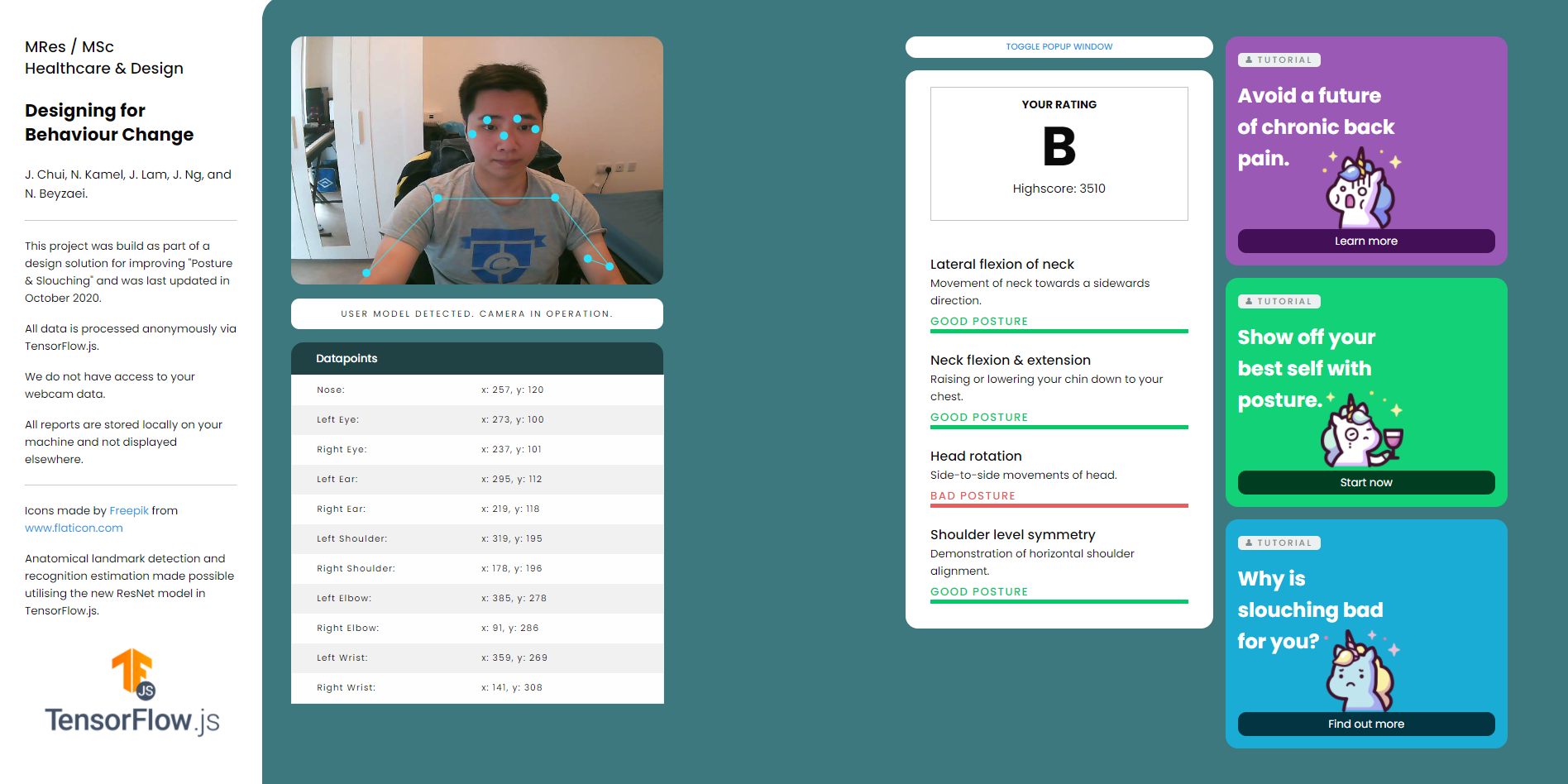 MSc Module 6 | Posture Tracker